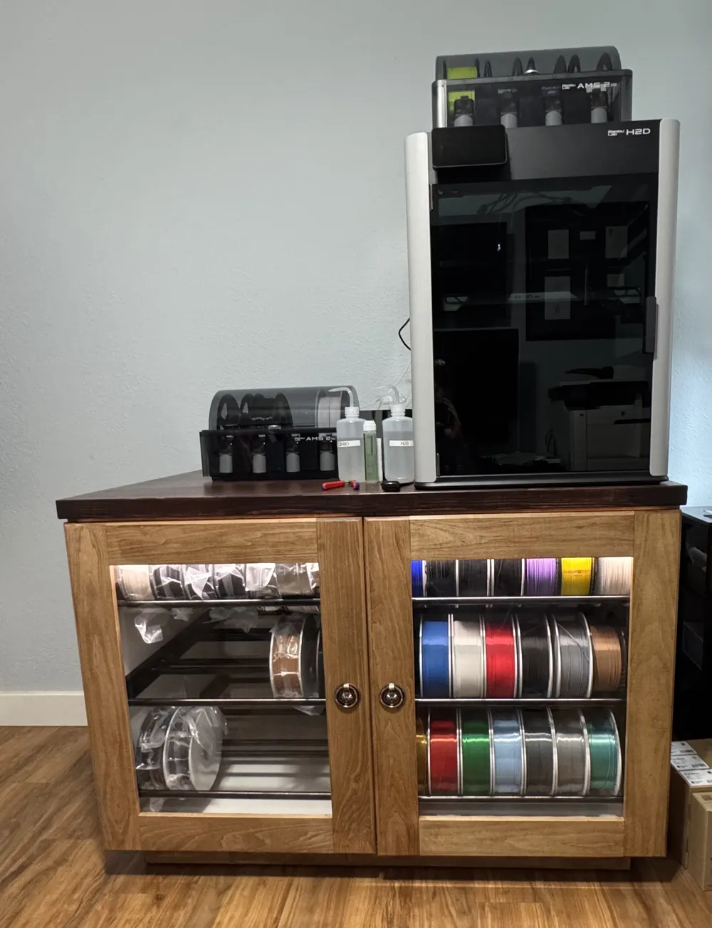 Cabinet Filament Storage Rack by Bambü Bandit MakerWorld: Download Free ...