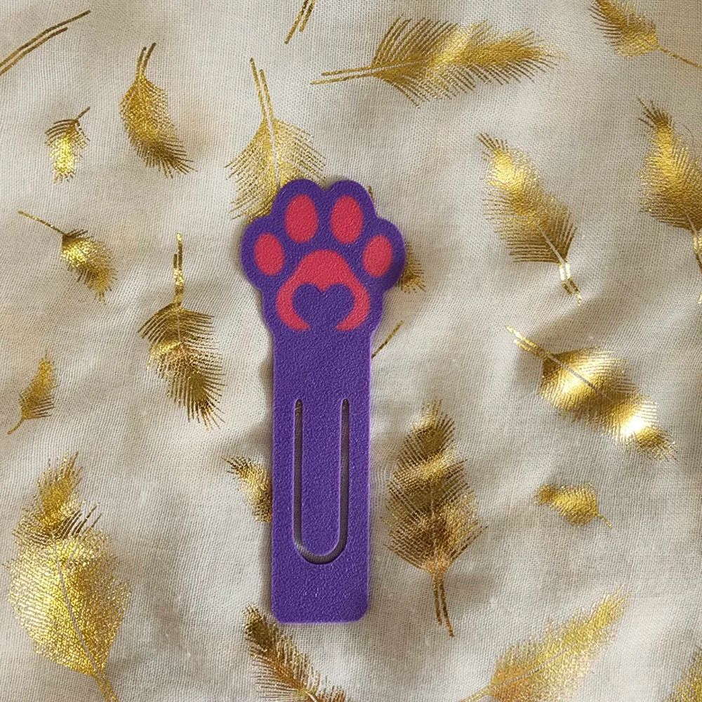 Paw Print Bookmark AMS version by OuijaWitch3D - MakerWorld