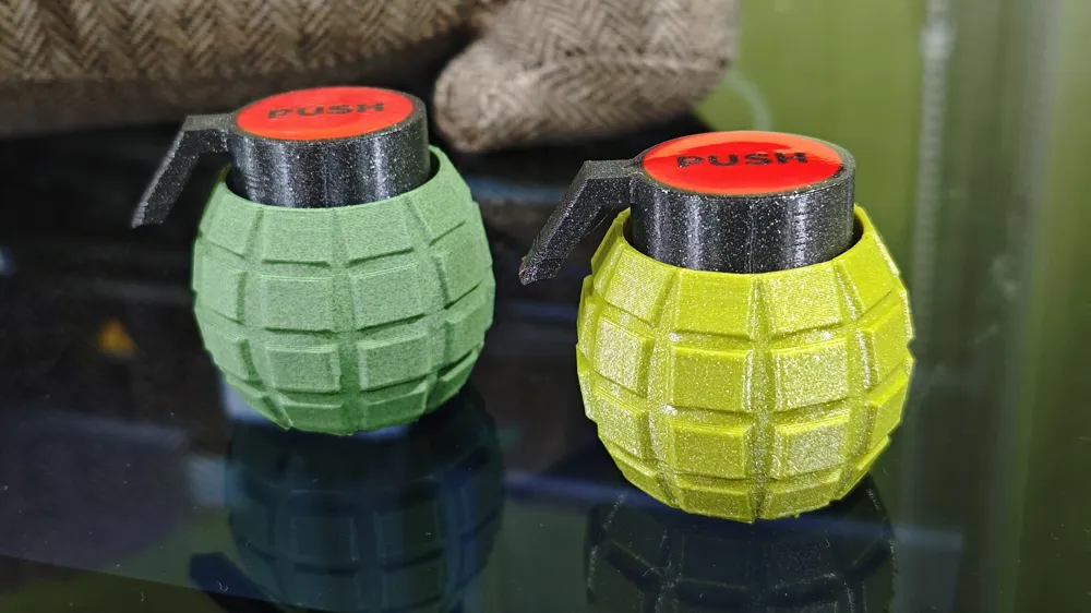 Clicker Fidget Grenade The Ultimate Desk Fidget! - Free 3D Print Model ...