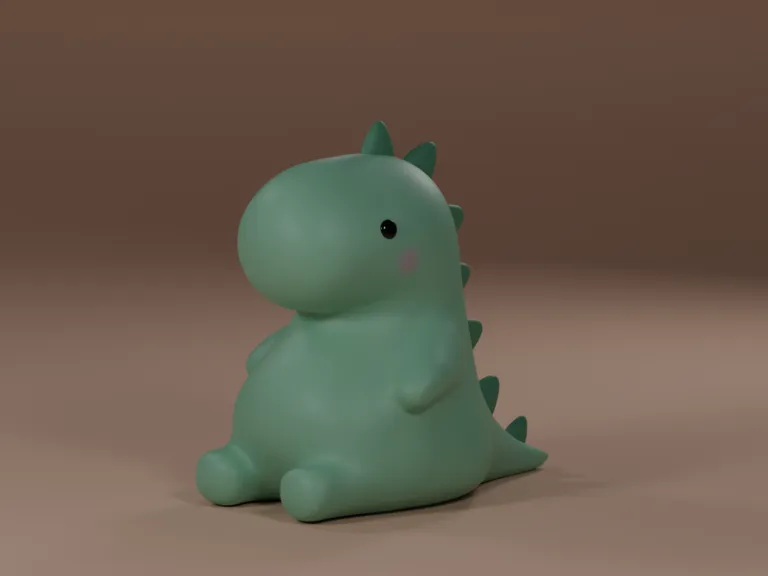 Cute Dino by Vigxs MakerWorld: Download Free 3D Models