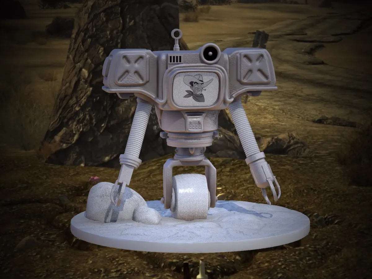 Securitron de Fallout New Vegas - Modèle d'Impression 3D Gratuit ...