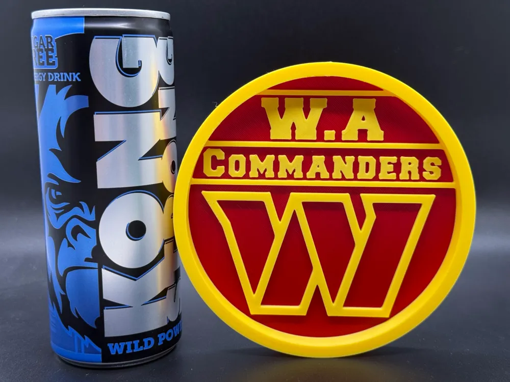 Washington Commanders Coasters by ruBBeLdieKaTz MakerWorld: Download ...