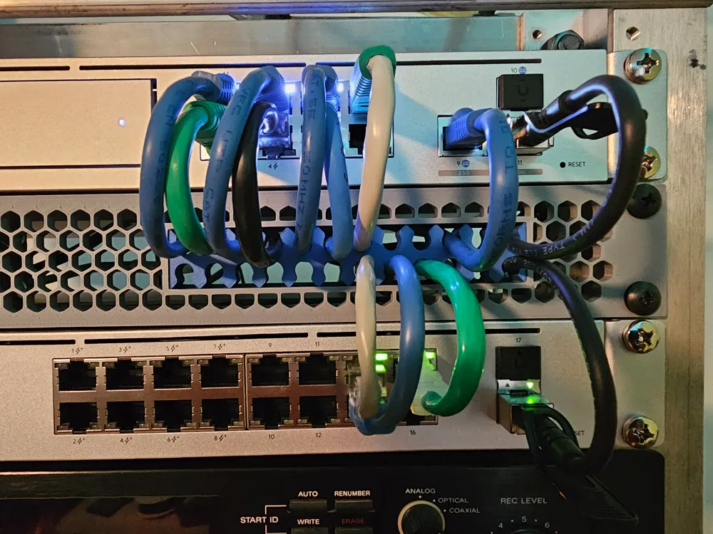 Network Cable Management 19 & 10 Inch - Free 3D Print Model - MakerWorld
