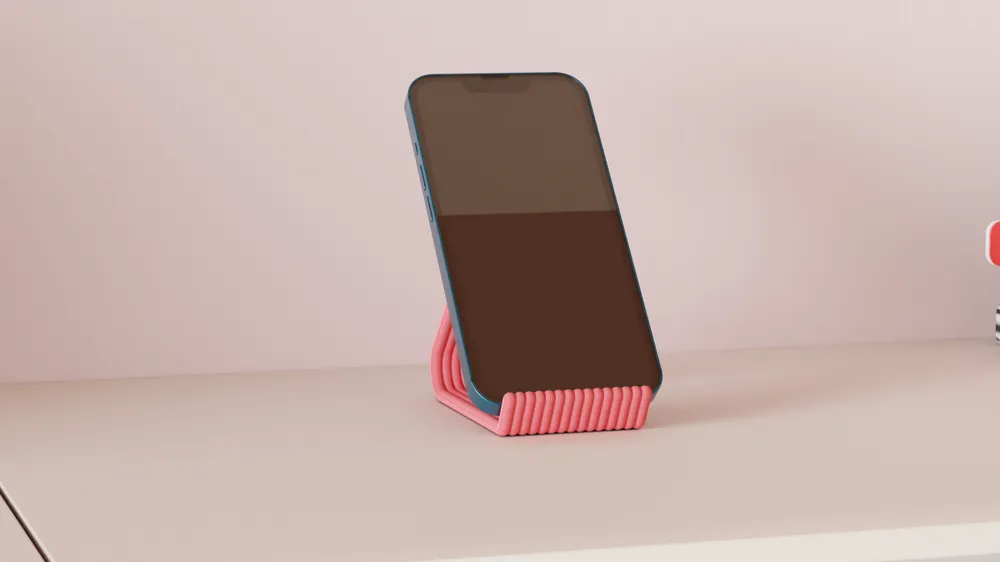 Minimalist modern Phone Stand. Layered Design by Abstractia Design ...