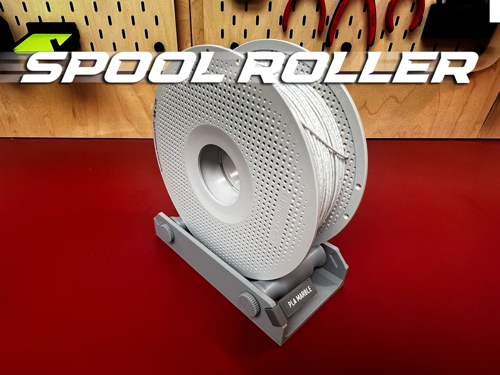 Spool Roller with Label Holder by One Maker Show MakerWorld: Download ...