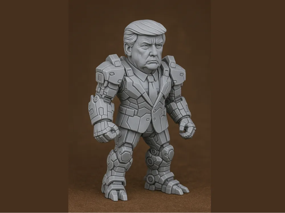 Mecha Donald Trump by Swotar MakerWorld: Download Free 3D Models