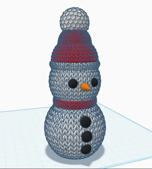Buildable Knitted Snowman by Chess&Jesus MakerWorld: Download Free 3D ...