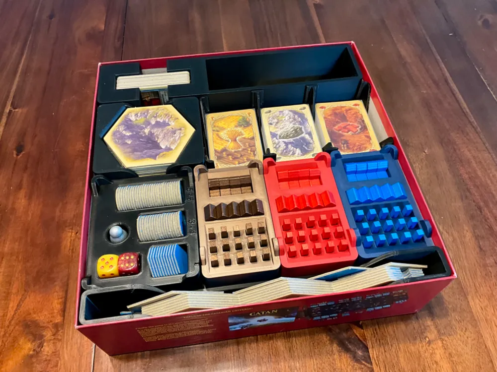 Catan 25th Anniversary Edition Organizer / Insert Remixed by Jerald ...