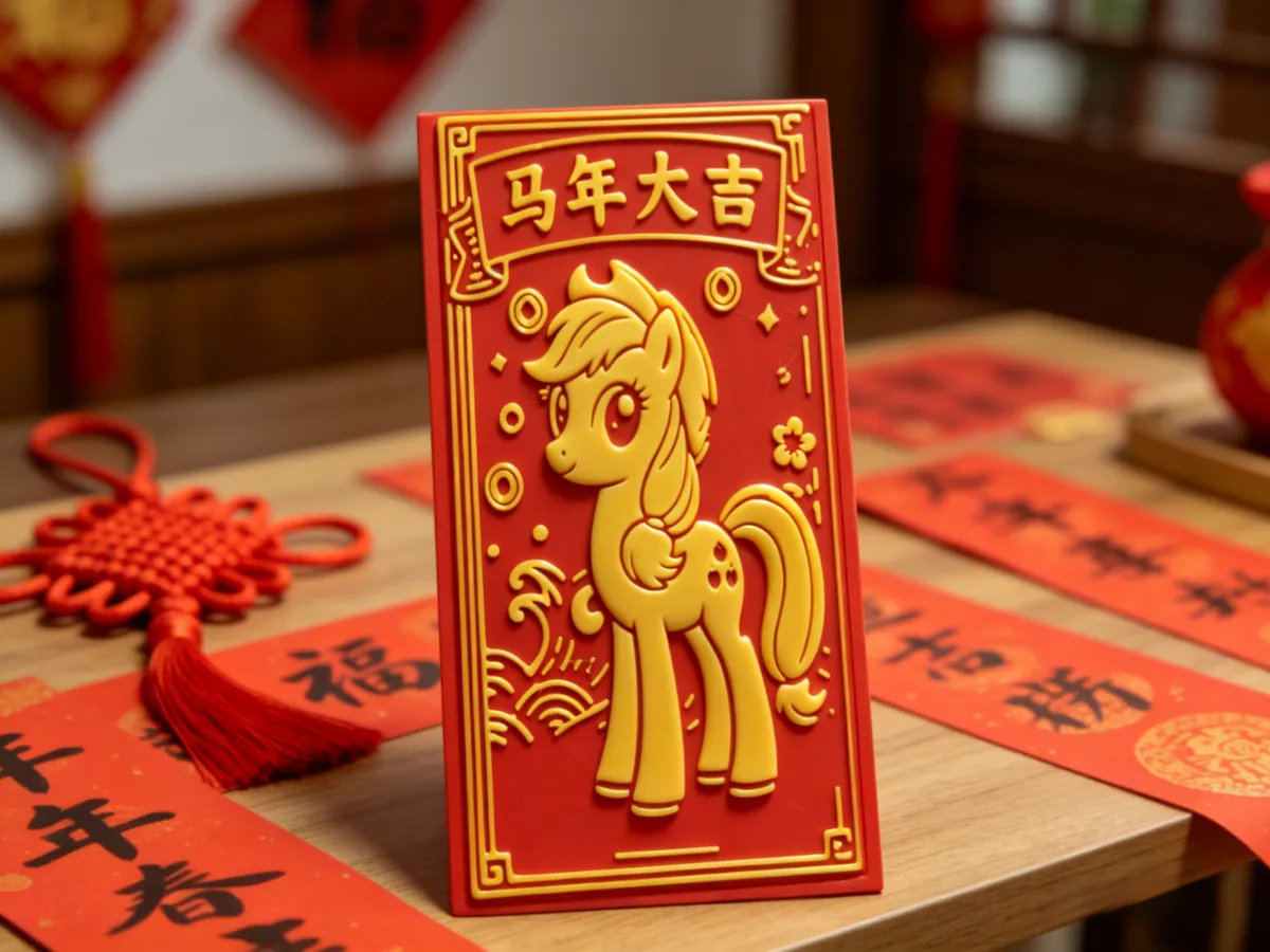 2026 My Little Pony Red Envelopes Auspicious Year of the Horse Red ...
