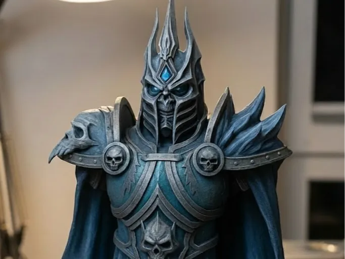 Arthas Bust (The Lich King) - Free 3D Print Model - MakerWorld