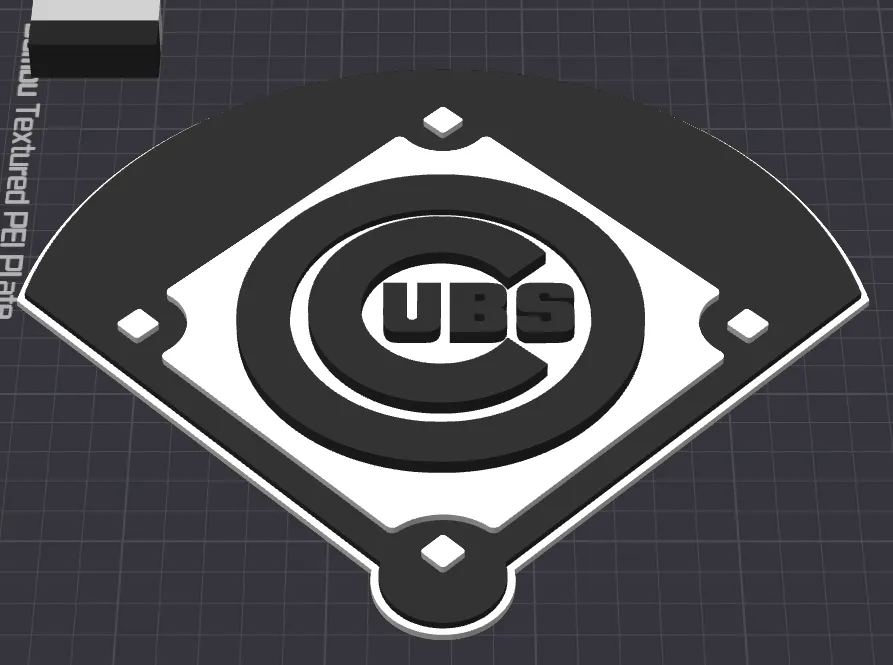 Chicago Cubs Stadium Logo Plaque by EKardiacG - MakerWorld