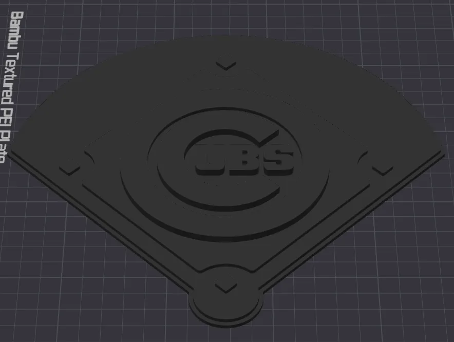 Chicago Cubs Stadium Logo Plaque by EKardiacG - MakerWorld
