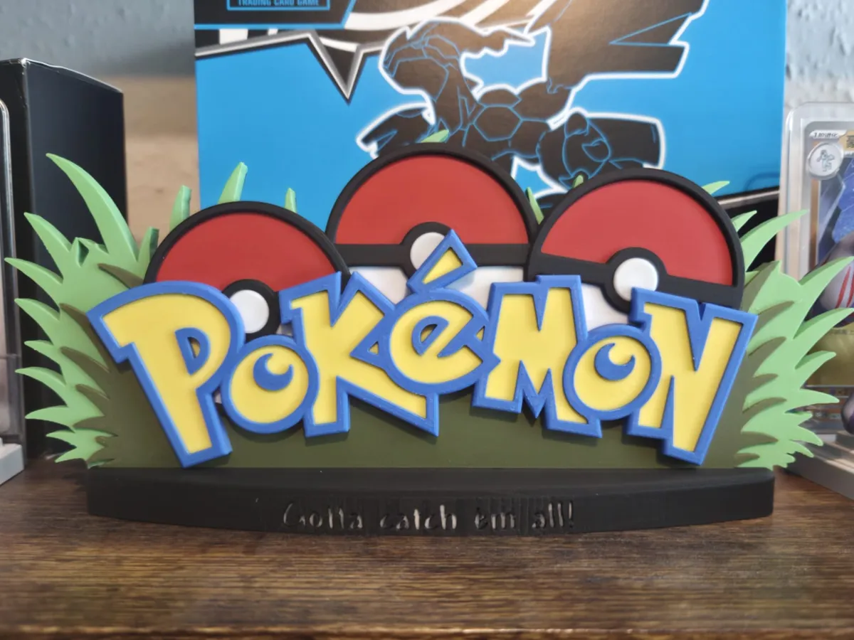 Pokémon Sign - Free 3D Print Model - MakerWorld