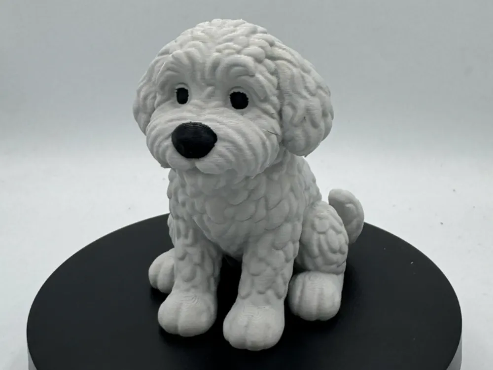 Cute Mini Golden Doodle Dog - Free 3D Print Model - MakerWorld