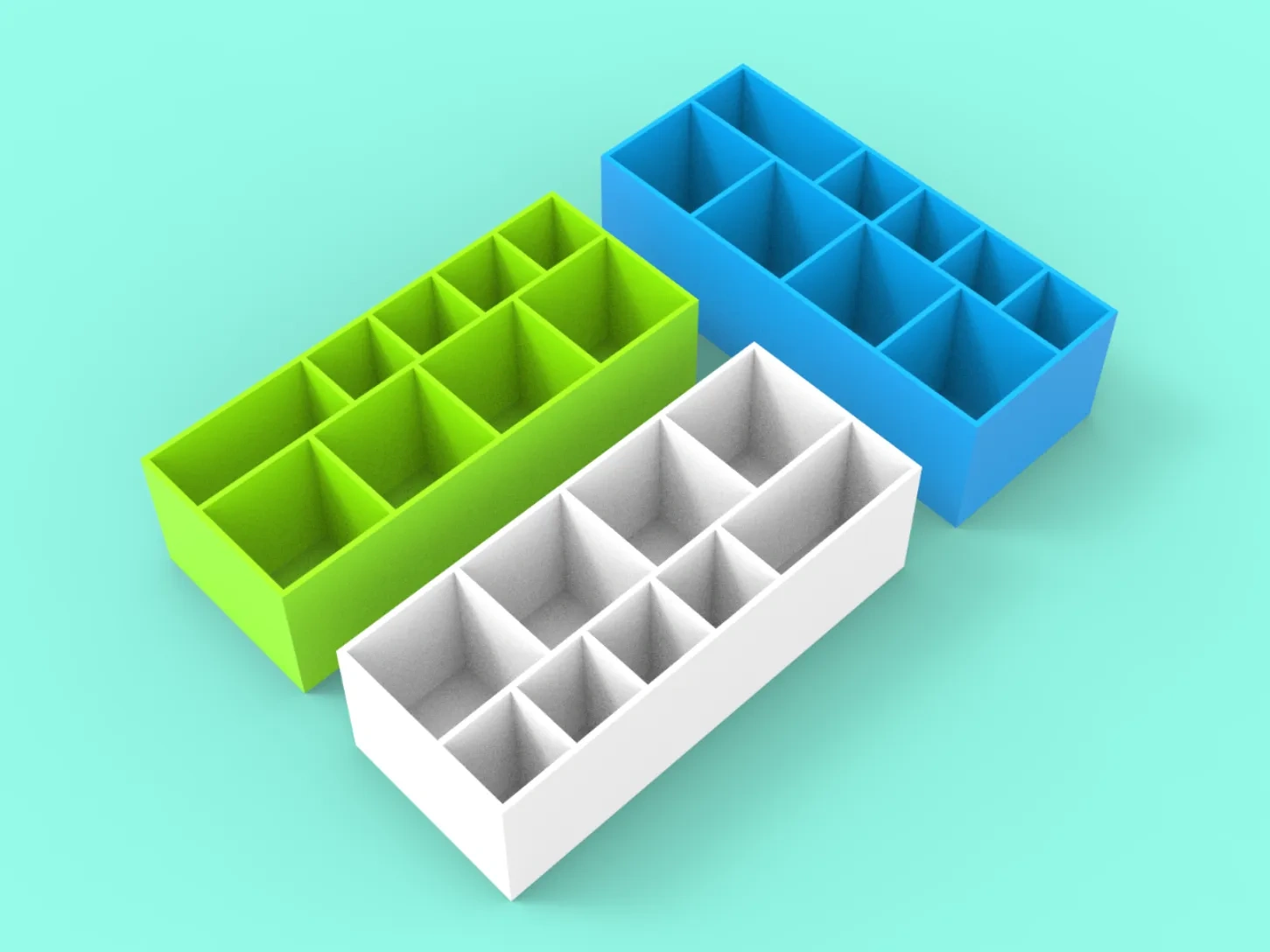 Gridded Parts Box Tool Box Storage Box by ZQQ MakerWorld: Download Free ...
