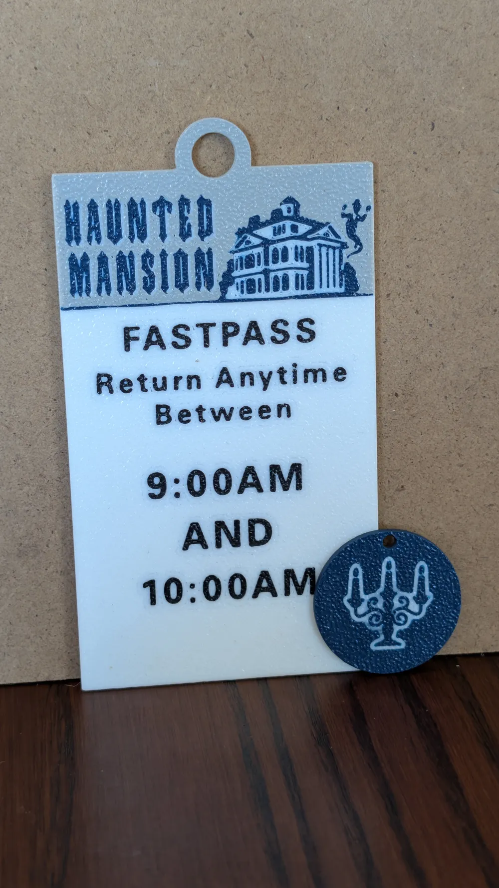 Haunted Mansion FastPass Keychain & Charm - Free 3D Print Model ...