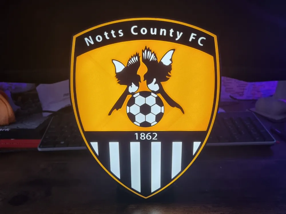 Notts County FC Light Box by cbn.3d MakerWorld: Download Free 3D Models