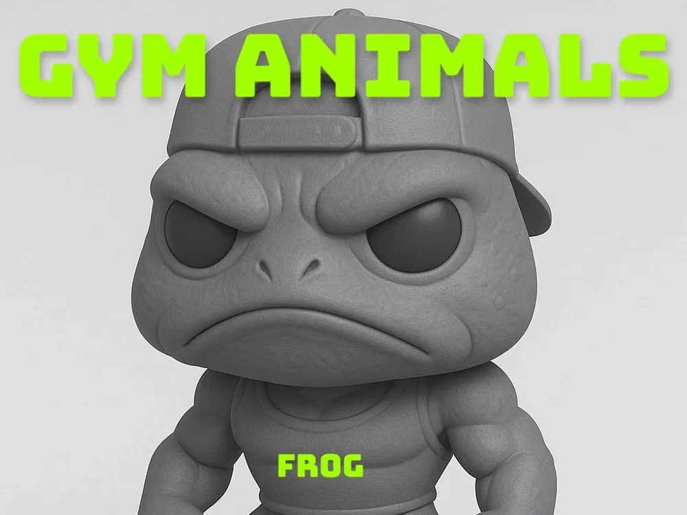 Gym Animals - Gym Frog by thestranger0078MakerWorld: Download Free 3D ...