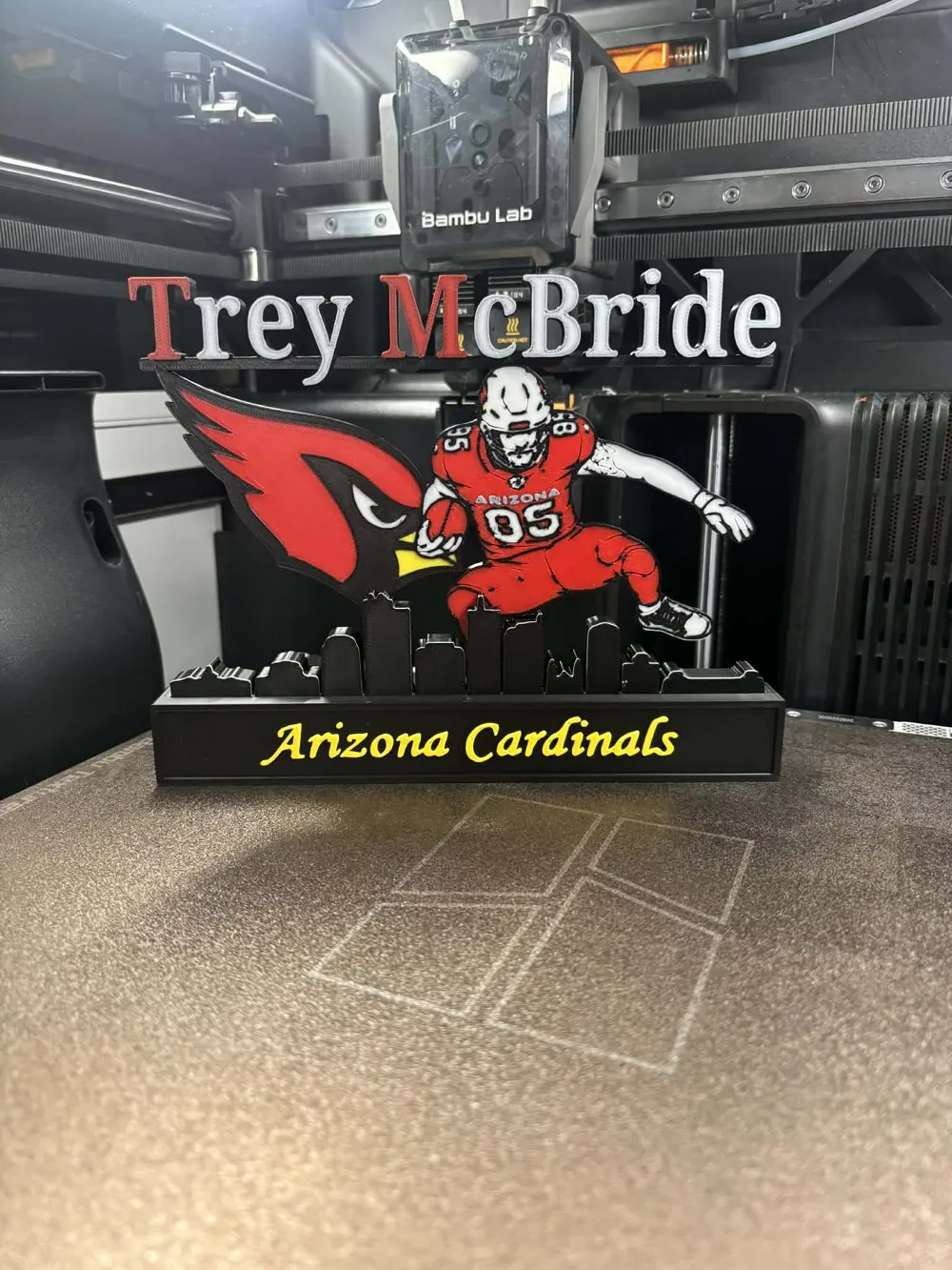 NFL - Arizona Cardinals Trey Mcbride display - Free 3D Print Model ...
