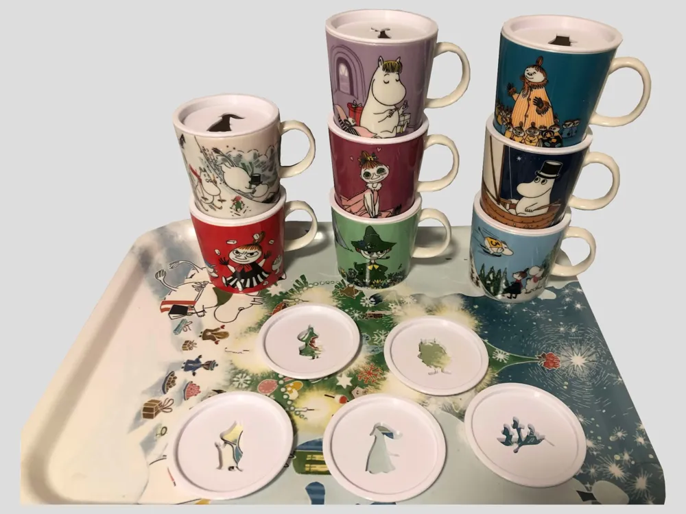 Moomin Mug Stackers (30cl) by Hampej MakerWorld: Download Free 3D Models