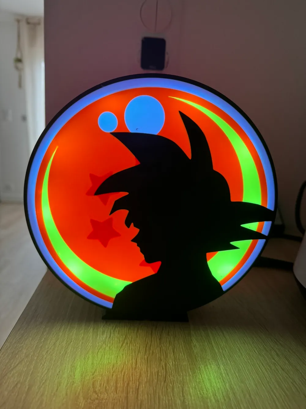 Lightbox lamp DBZ Dragon ball Z LED v2 by guillaume76620 - MakerWorld