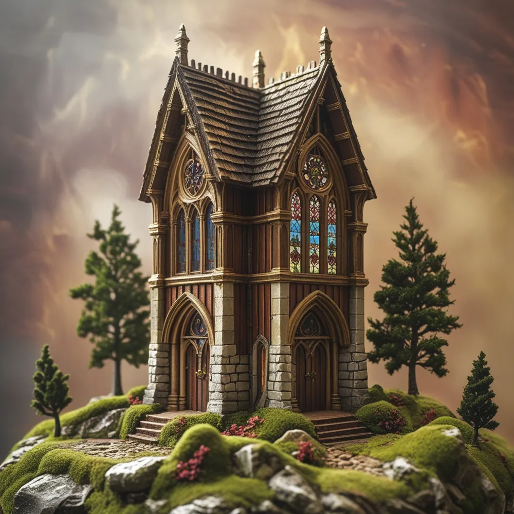 Gothic Tower Miniature – Medieval Terrain Building - Free 3D Print ...