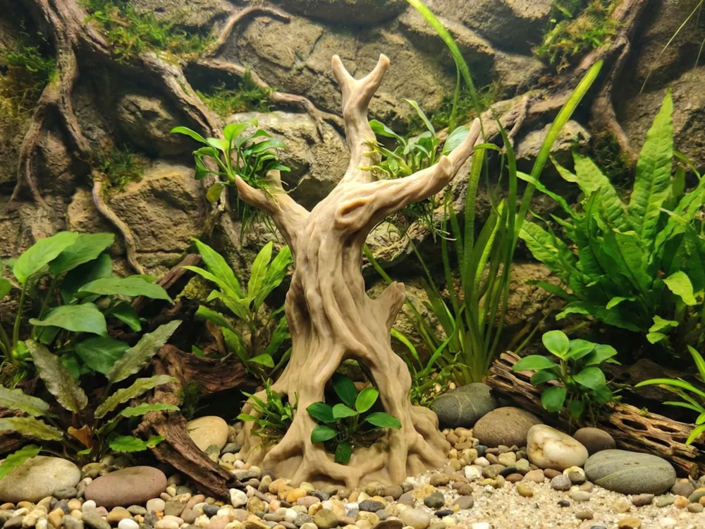 Old Dead Tree With Cave - Aquarium Terrarium Decor - Free 3D Print ...