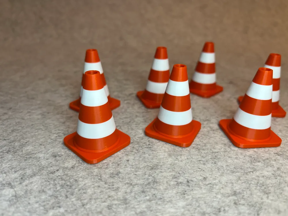 Miniature traffic cone for remote-controlled vehicles by design3d ...