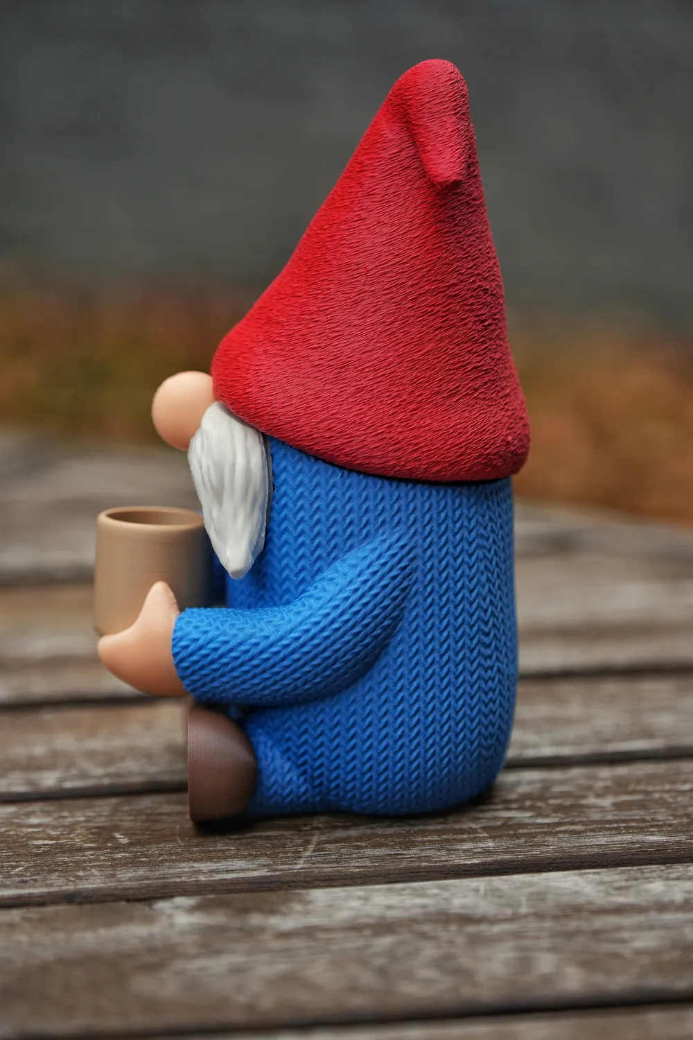 Christmas / Holiday Knit Coffee Gnome - NO AMS - Free 3D Print Model ...