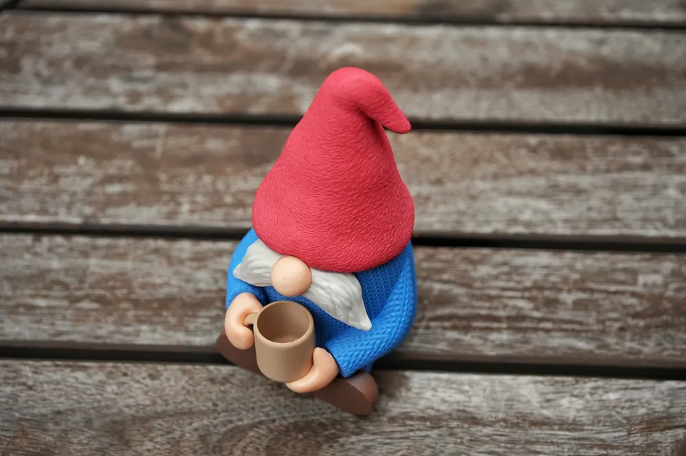 Christmas / Holiday Knit Coffee Gnome - NO AMS - Free 3D Print Model ...