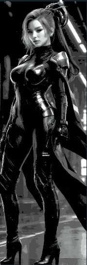 Deadly Model Cyber Killer from the Future - Lady Death - Set of 3 ...