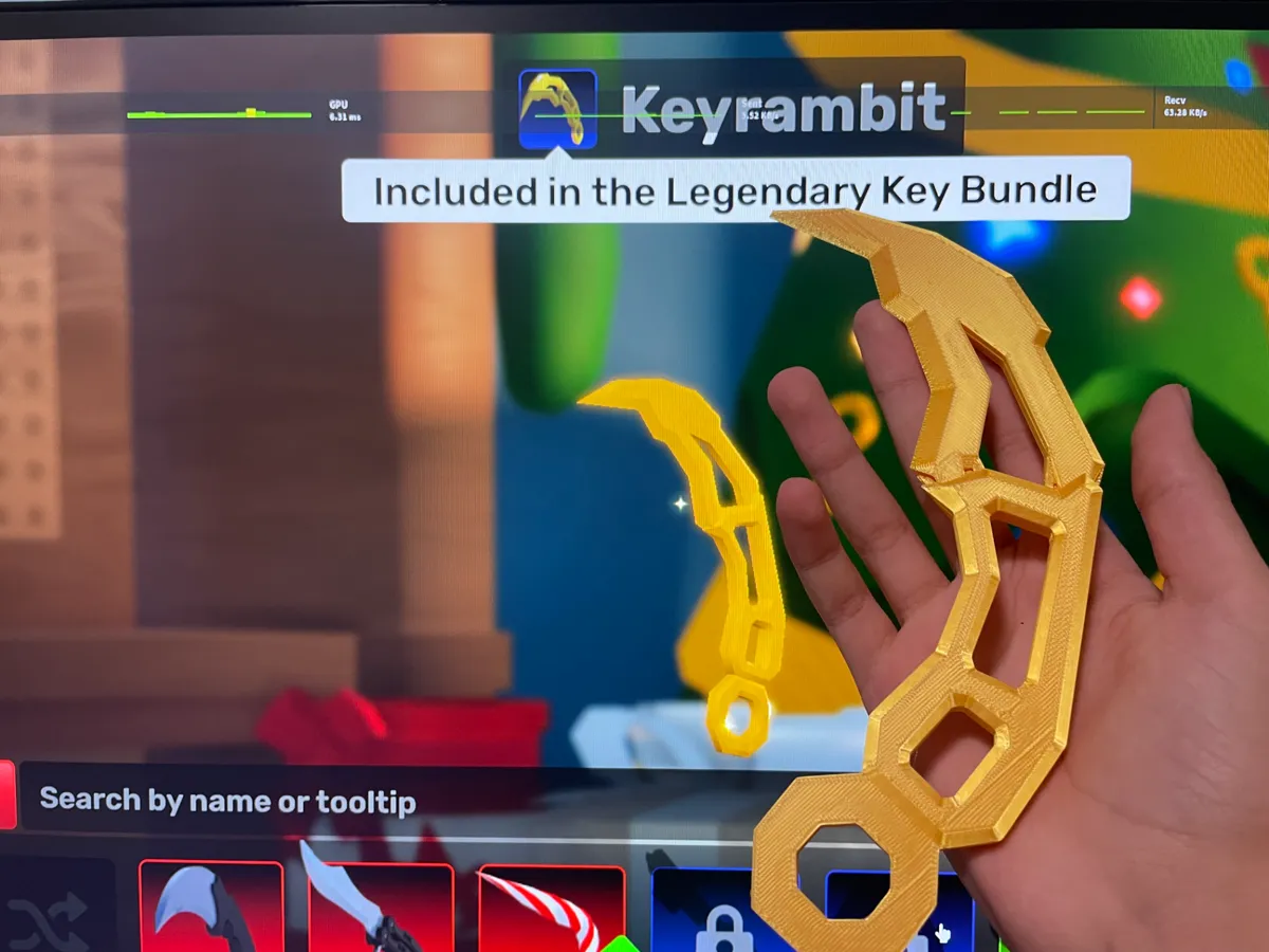 Keyrambit - Free 3D Print Model - MakerWorld
