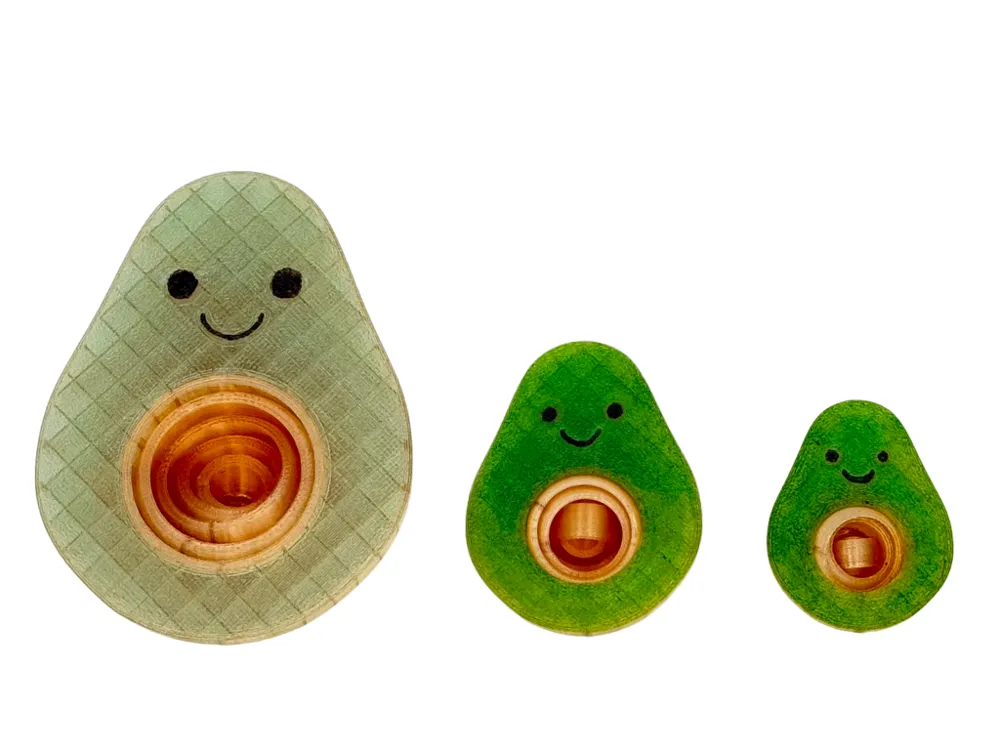 Avocado Gyroscopic Fidget Toy (GyrAvo) by Neil - MakerWorld