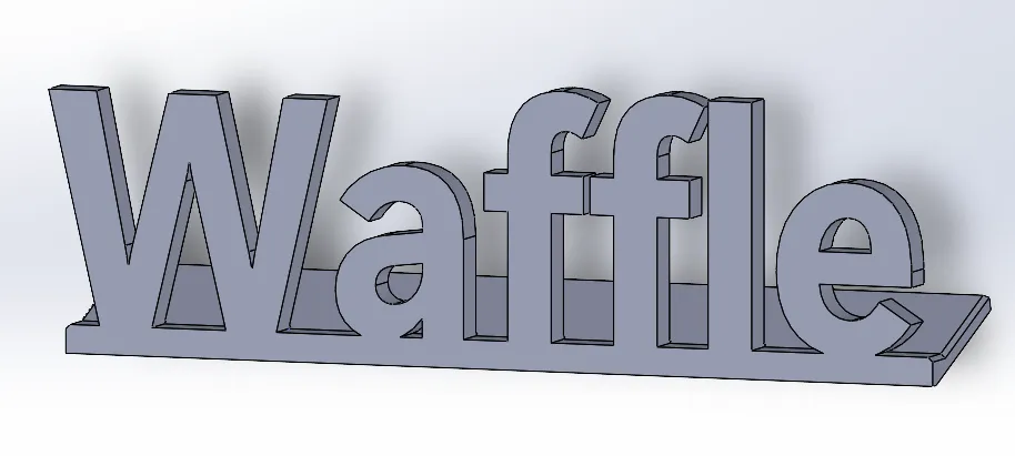 waffle banner by yamanhabra - MakerWorld