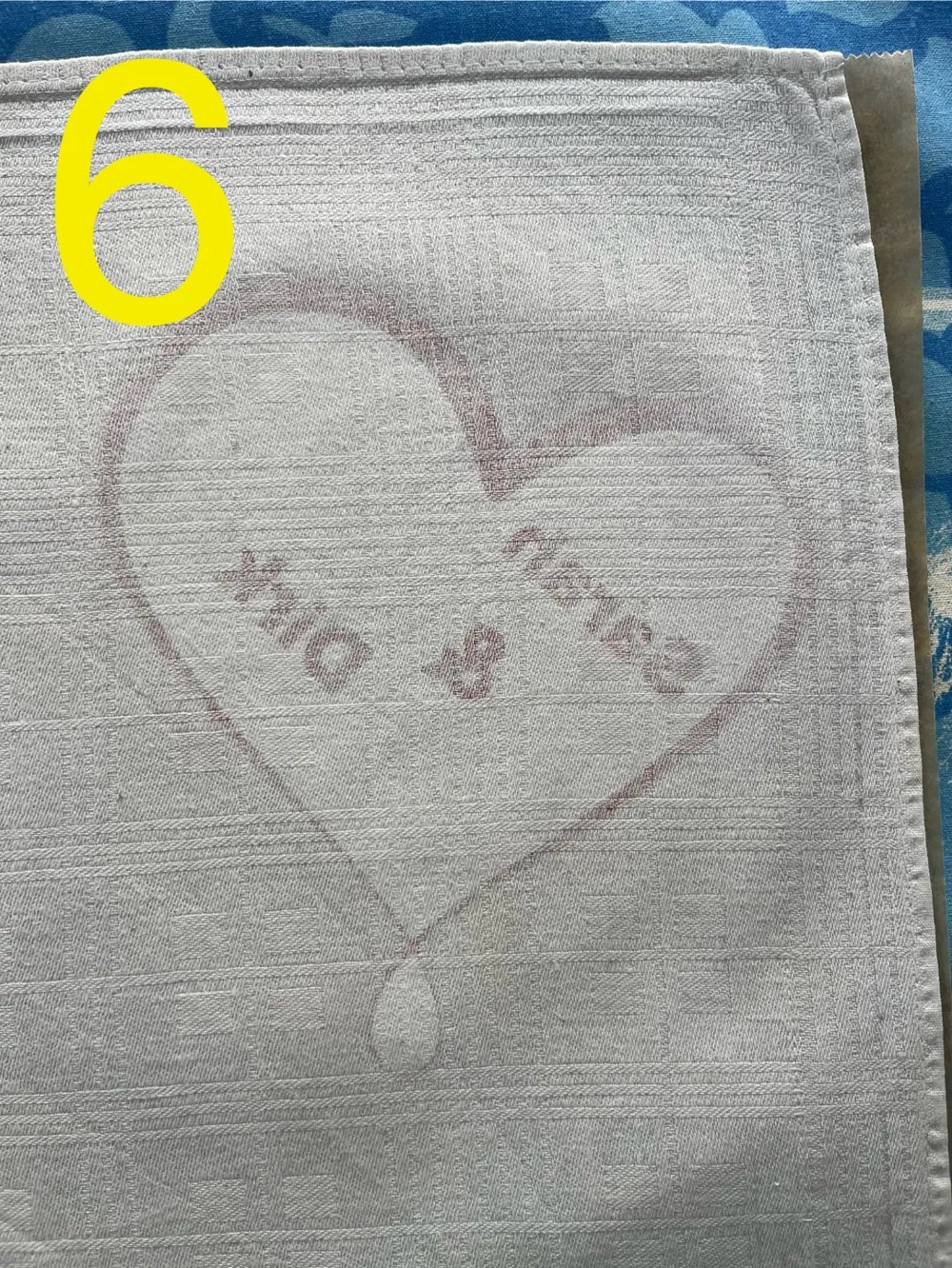 customizable text PLA Heart Iron on napkin or shirt used normal PLA by ...