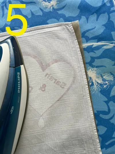 customizable text PLA Heart Iron on napkin or shirt used normal PLA by ...