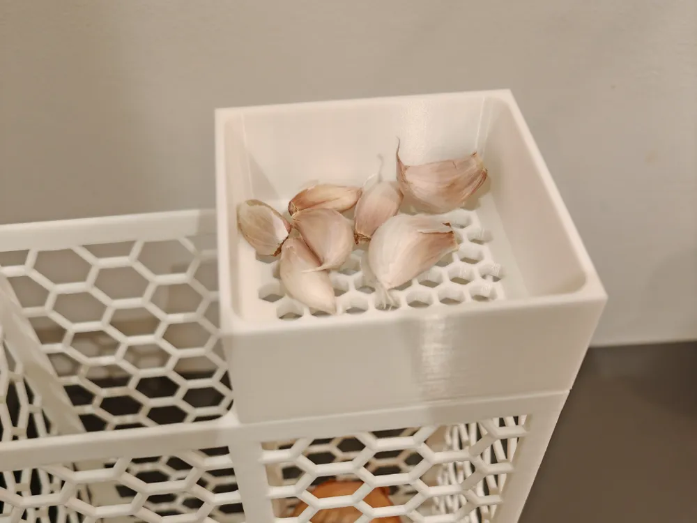 Module complémentaire de rangement d'ail, version nid d'abeille fin ...