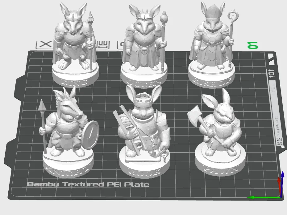 Rabbit Clan Themed Chess Set by ClydeB3 MakerWorld: Download Free 3D Models