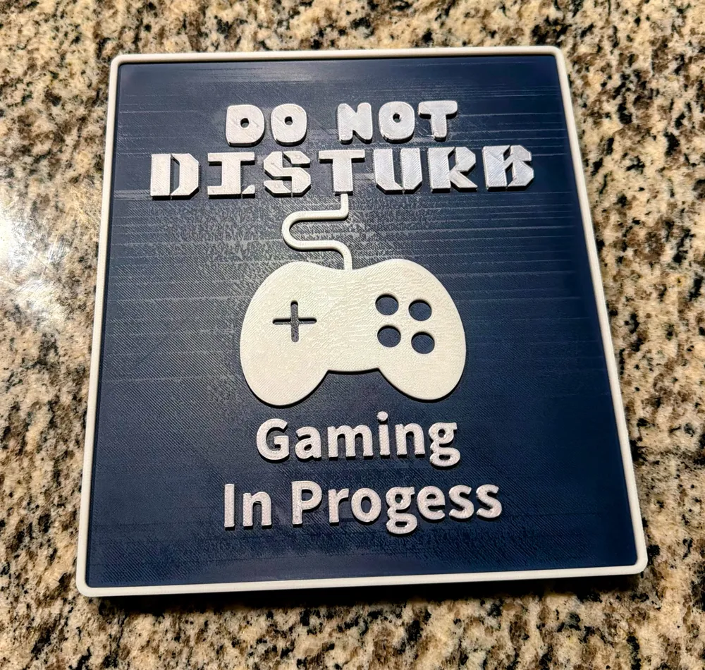 Do Not Disturb - Gaming in Progress - Free 3D Print Model - MakerWorld