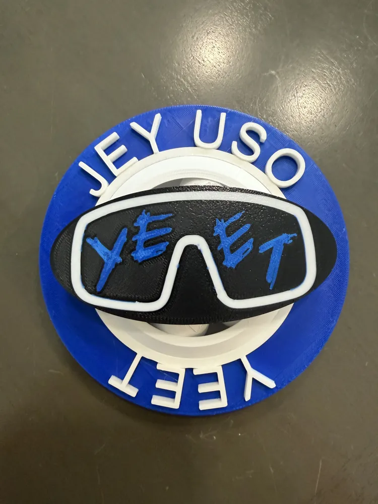 Jey Uso YEET WWE Spinning Chain - Free 3D Print Model - MakerWorld
