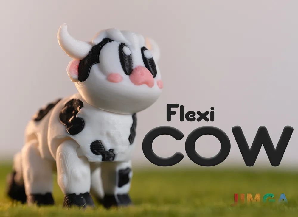 Otis la Vaca — Articulado y llavero por 🟢 Flexi JIMGA MakerWorld: Descarga Modelos 3D Gratuitos