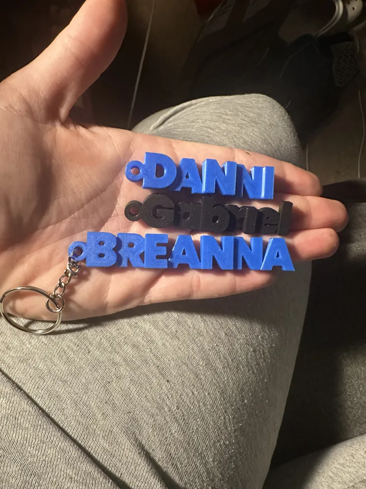 Customizable Name Keychain by Haledesigns3d MakerWorld: Download Free ...