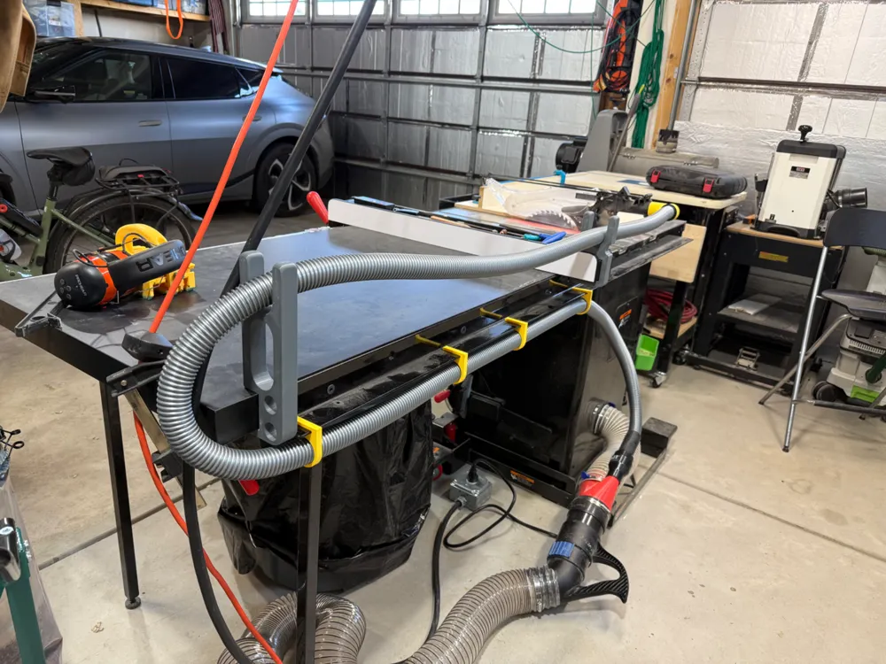 Saw Stop Table Saw Over Arm Dust Collector - Free 3D Print Model ...