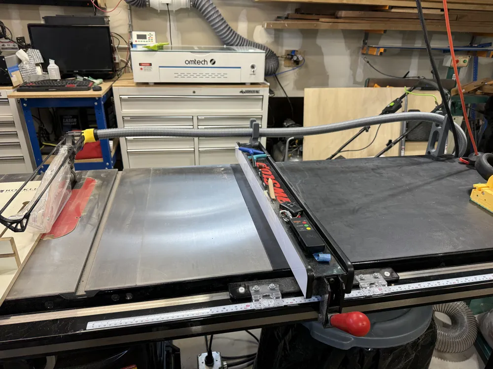 Saw Stop Table Saw Over Arm Dust Collector - Free 3D Print Model ...