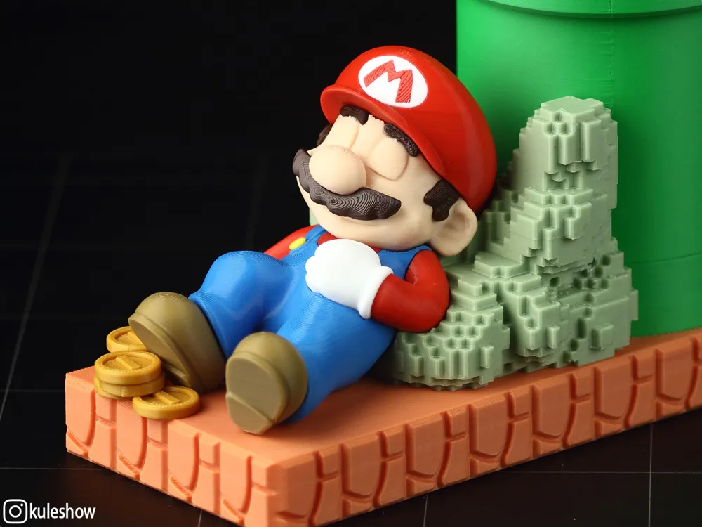 Bleistifthalter im Mario-Stil von bigovereasy MakerWorld: Kostenlose 3D ...