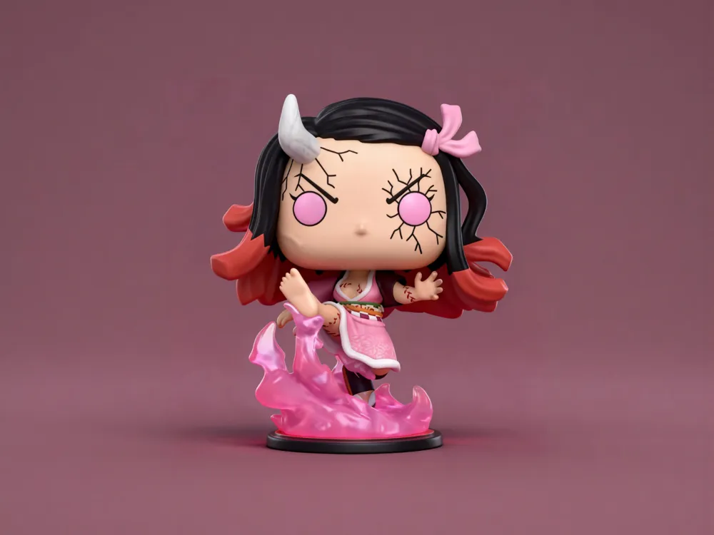 Demon Nezuko - Demon Slayer Anime Figure - Funko Pop Coloring Toy ...