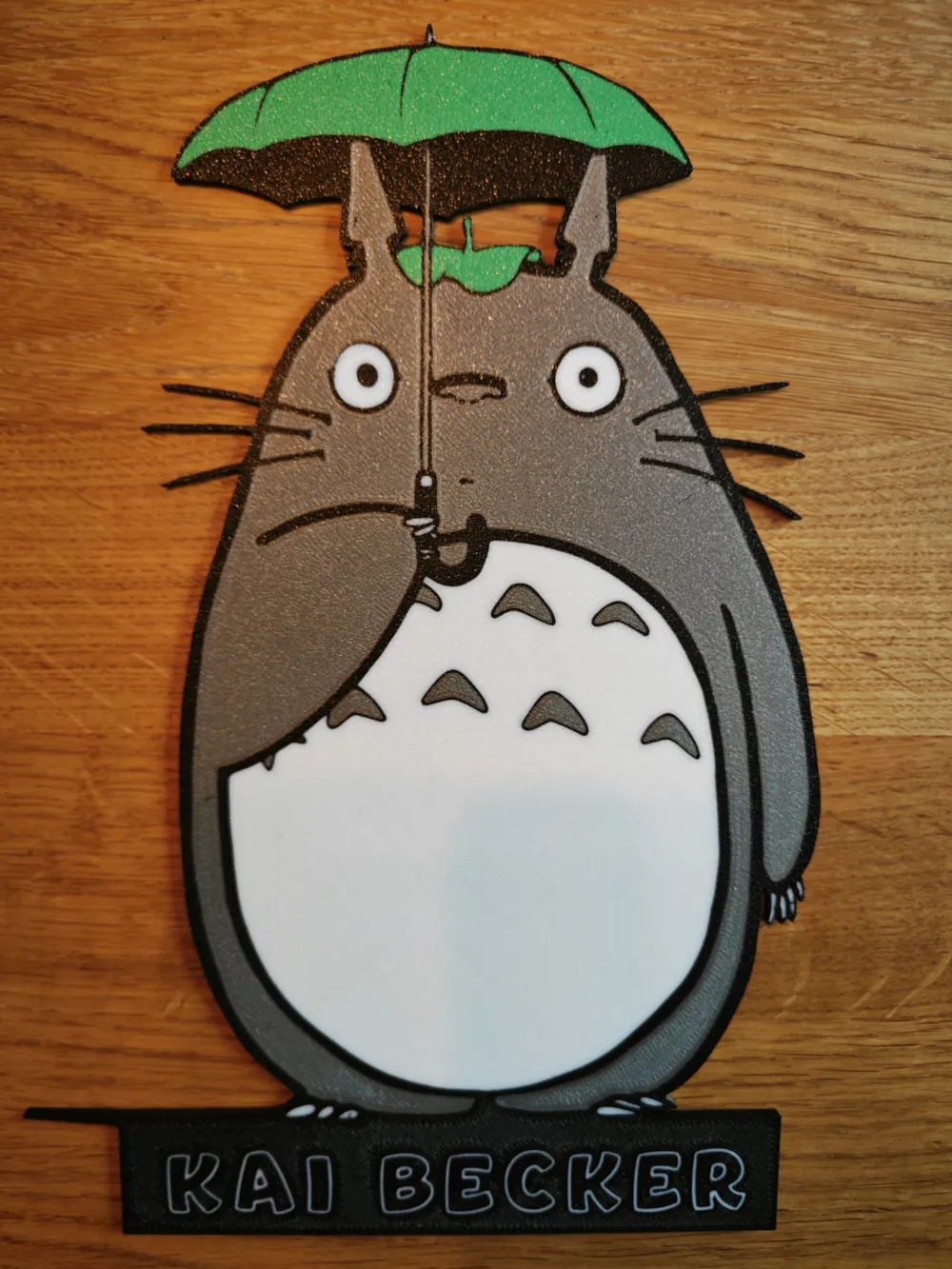 Totoro Door Sign Remixed by BadOne MakerWorld: Download Free 3D Models