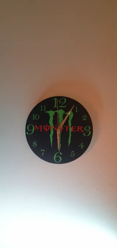Monster clock with clock housing by Nelly16 - MakerWorld