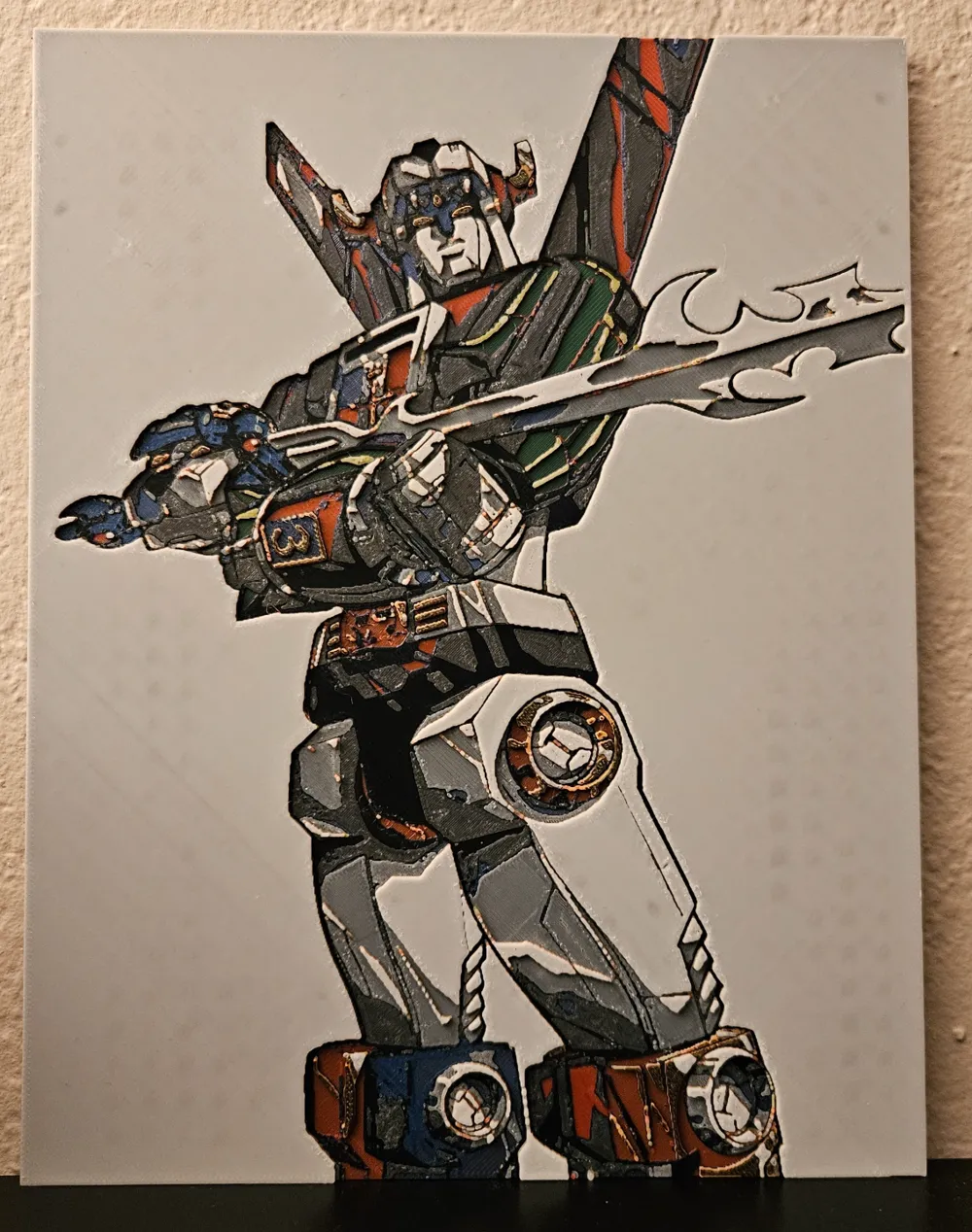 Voltron 80er-Jahre-Cartoon-Hueforge von user_1909092276 - MakerWorld