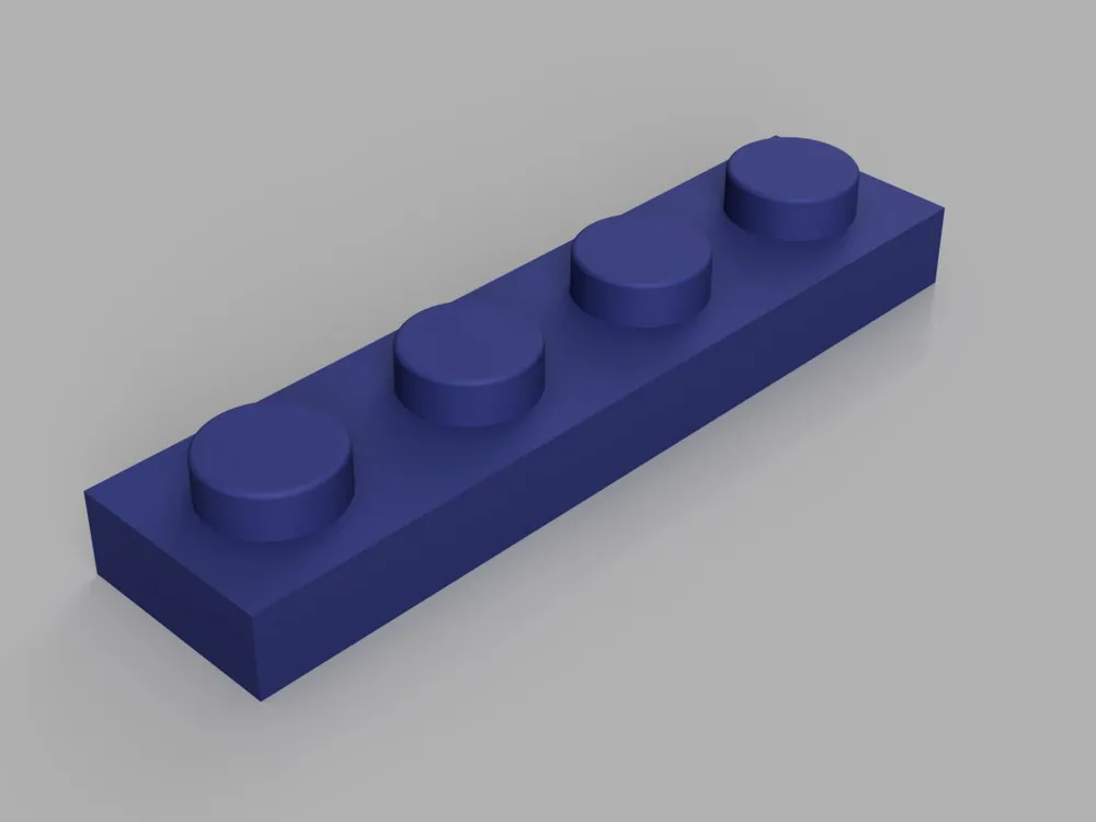 Lego Plate 1x4 V3 by Gimmy3D - MakerWorld